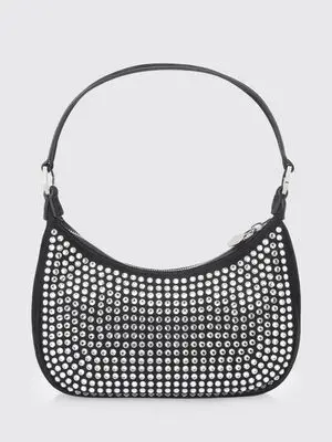 Philipp Plein All Over Rhinestone Suede Bag - Black 1