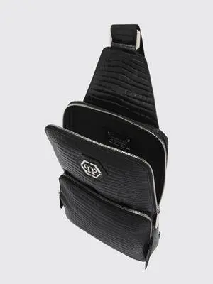 Philipp Plein Crocodile Effect Shoulder Bag