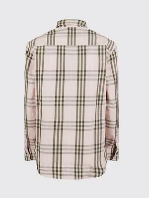 Burberry Long-sleeved Cotton Shirt With Iconic Check Pattern