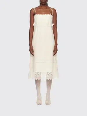 Valentino Garavani Lace Trimmed Dress