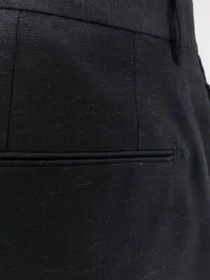 Tagliatore Tailored Trousers In Silk Blend - Black