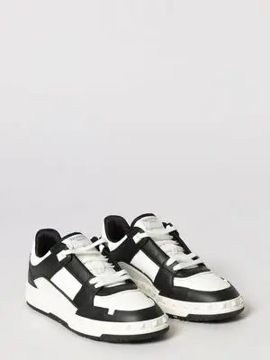Valentino Garavani Freedots Bicolored Calf Leather Sneakers - Black