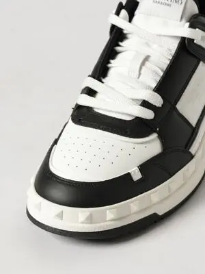 Valentino Garavani Freedots Bicolored Calf Leather Sneakers - Black