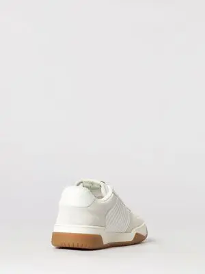 Valentino Garavani Quilted Leather And Suede Lace-up Sneakers - White
