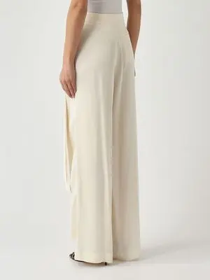 MEIMEIJ Rayon Blend Wide Leg Trousers