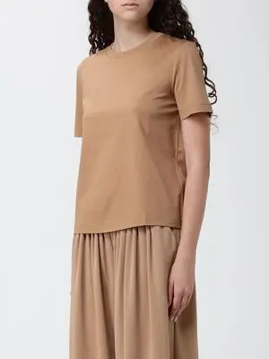 Max Mara Printed Cotton T-shirt - Camel