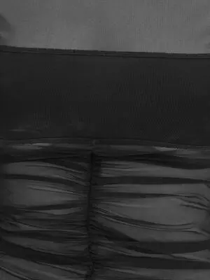 Rick Owens Sheer Long Sleeve Crewneck Top