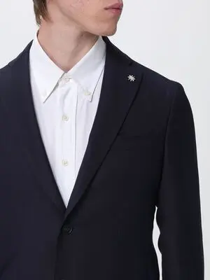 MANUEL RITZ Single-breasted Virgin Wool Blazer