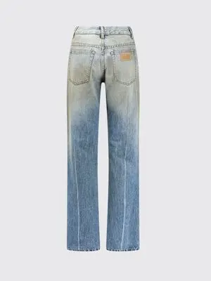 MAISON MARGIELA High-waisted Straight Leg Jeans With Worn Effect