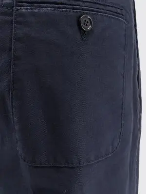 Aspesi Mid-rise Slim Fit Cotton Trousers - Blue