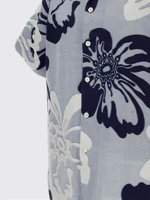 Paul Smith Floral Print Cotton Bowling Shirt