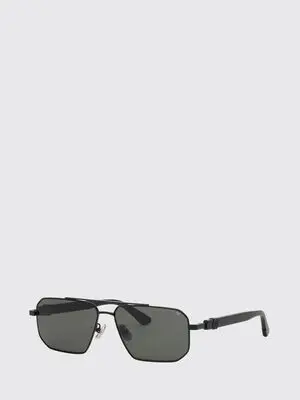 Philipp Plein Aviator Metal Sunglasses With Double Bridge And Hexagon Logo - Black