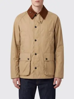 Junya Watanabe Barbour X Nylon Shirt Jacket With Velvet Collar - Beige