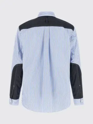 Junya Watanabe Relaxed Fit Patchwork Cotton Shirt With Zip Closure