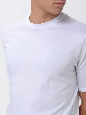 XC Basic Short-sleeved Crew Neck T-shirt In Cotton With A Slim Fit - White
