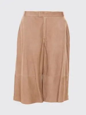 ARMA Jina Cropped Wide-leg Suede Leather Trousers