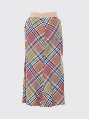 VIVIENNE WESTWOOD Tartan Virgin Wool A-line Midi Skirt