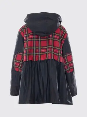 BARBOUR X GANNI Waxed Cotton Hooded Jacket With Velvet Collar - Black
