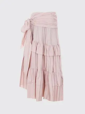 Chloé Asymmetrical Ruffle Midi Skirt
