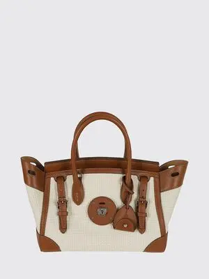 Ralph Lauren Leather Trimmed Handbag
