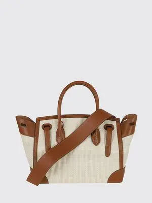 Ralph Lauren Leather Trimmed Handbag