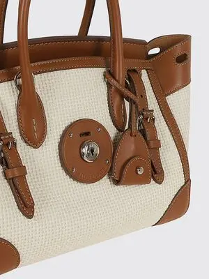 Ralph Lauren Leather Trimmed Handbag