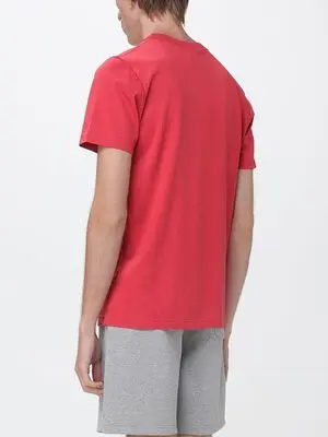 MURPHY&NYE Slim Fit Cotton T-shirt With Logo And Patch Pocket - Red