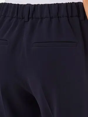 Alberto Biani Slim Fit Crêpe Chino Trousers With Side Zip - Blue