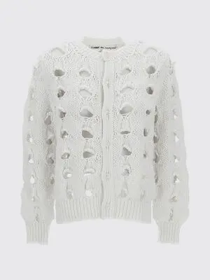 Comme Des Garçons Openwork Crewneck Cardigan