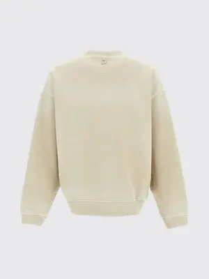 WOOYOUNGMI Graphic-print And Contrast-logo Cotton Crewneck Sweatshirt