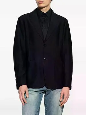Giorgio Armani Notched-lapel Textured Jacket