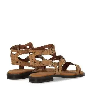 Ash Studded Suede Flat Sandals