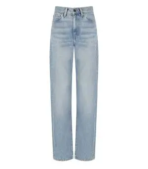 Carhartt Work In Progress Noxon" Light Wash Cotton Denim Jeans - Light Blue