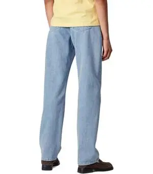 Carhartt Work In Progress Noxon" Light Wash Cotton Denim Jeans - Light Blue