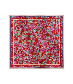 Essentiel Antwerp Jabel Multicolor Foulard Scarf - Red