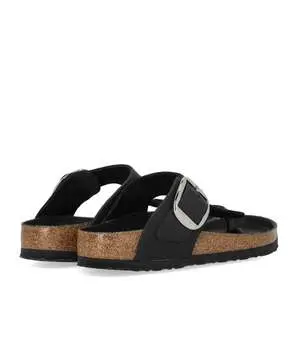 BIRKENSTOCK Gizeh Big Buckle Thong Sandals - Black