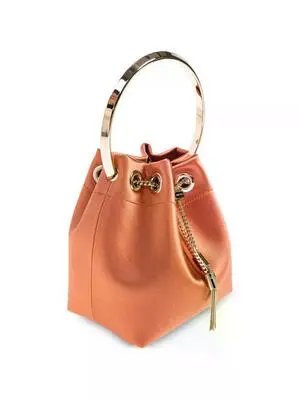 JIMMY CHOO Bon Bon Satin Bag With Metal Handle