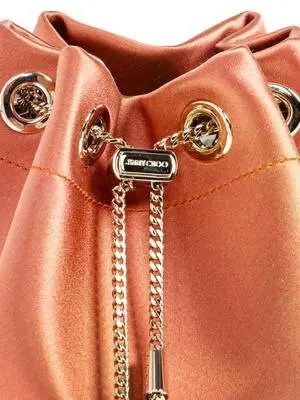 JIMMY CHOO Bon Bon Satin Bag With Metal Handle