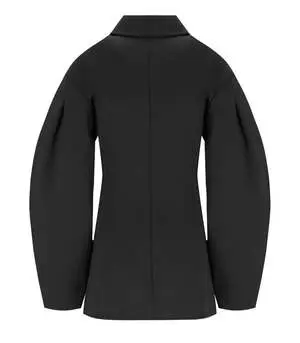 GANNI Single Breasted Scuba Blazer