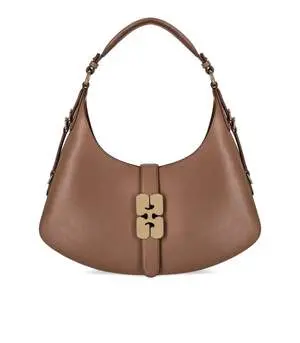 GANNI Kat Small Coca Mocha Shoulder Bag