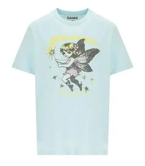 GANNI Oversized Fairy Print T-shirt