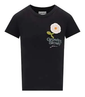 Women's Ganni Black T-shirts