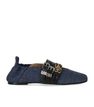 Ganni Contrast Stitching Shoes For Women