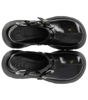 GANNI Platform Clogs With Buckle Detail