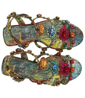 Kurt Geiger Embellished Gladiator Heeled Sandals