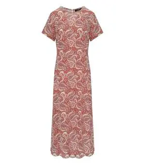 Max Mara Crespo Printed Silk Maxi Dress