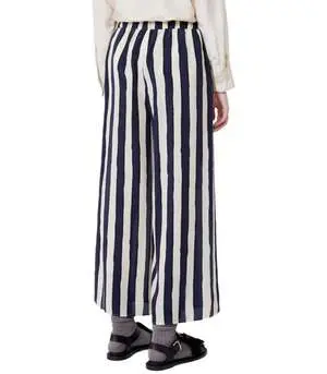 Max Mara Nirvana Silk Striped Trousers