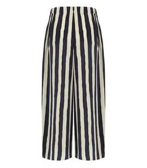 Max Mara Nirvana Silk Striped Trousers