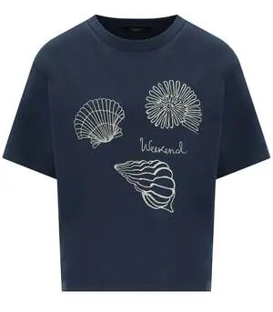 Max Mara Embroidered Cotton T-shirt