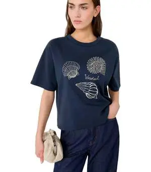 Max Mara Embroidered Cotton T-shirt
